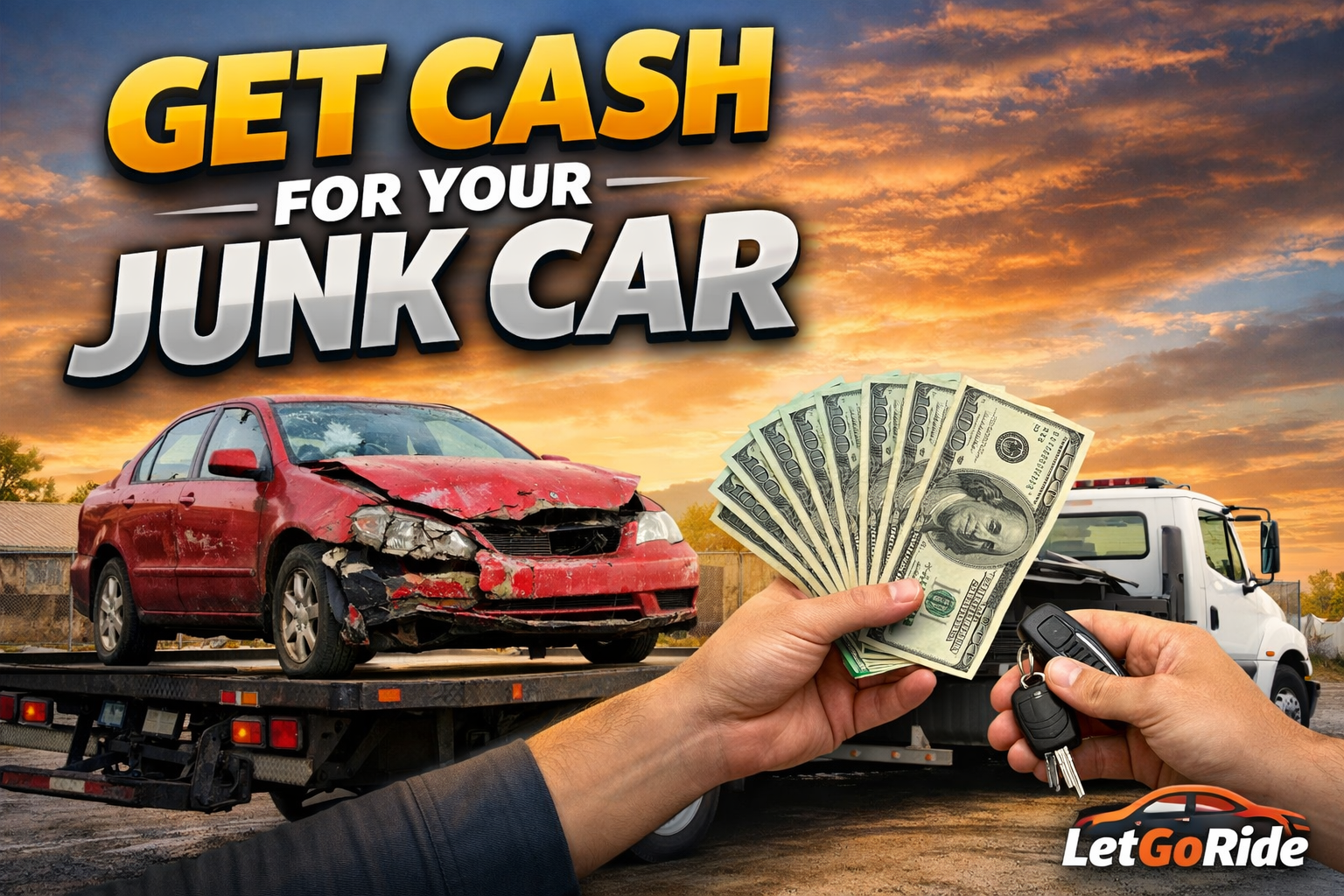 Get Cash for Your Junk Car | Free Pickup & Payment at Pickup | LetGoRide